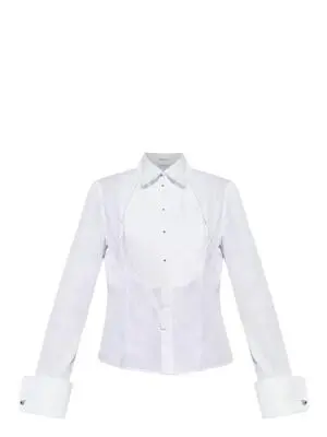 ALEXANDER MCQUEEN Striped Bib-front Shirt