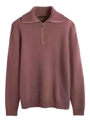 SLOWEAR Half-zip Cashmere Sweater - Red