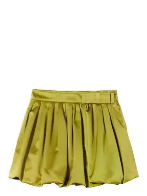 PLAN C Bow-detail Pleated Skirt