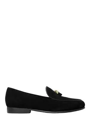Tory Burch Lock Smoking Slippers - Black