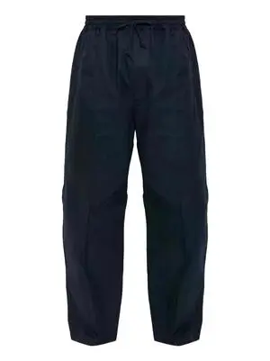 Comme Des Garçons Drawstring Straight-leg Trousers Blue