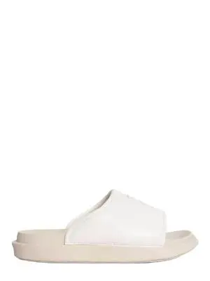 Y3 Logo-print Padded Slides - White