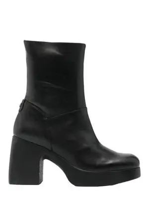 WONDERS Lady 101 Platform Leather Ankle Boots