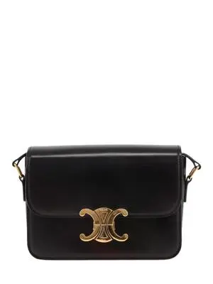 Celine 2020s Teen Triomphe Shoulder Bag Black