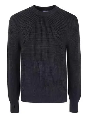 Comme Des Garçons Ribbed-knit Raglan-sleeve Sweater - Black