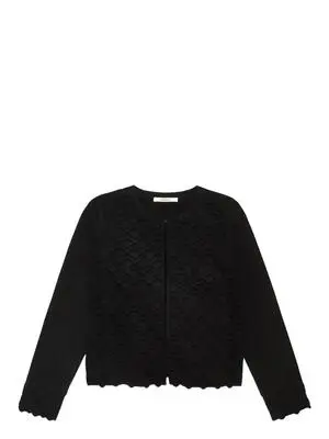 Malìparmi Winter Wave Long-sleeve Cardigan - Black