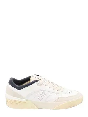 EA7 Otg Pride Luxe Logo-print Panelled Sneakers - White