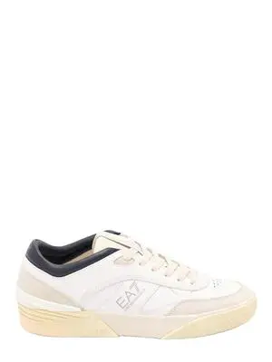EA7 Otg Pride Luxe Logo-print Panelled Sneakers - White