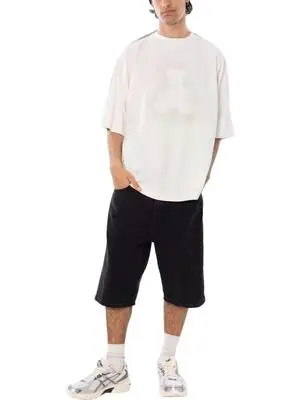 Palm Angels Spray Bear Cotton T-shirt - White