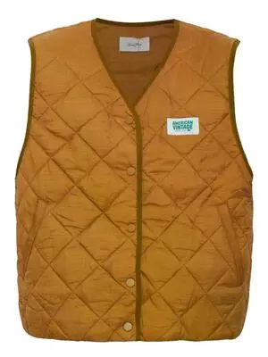 American Vintage Yupibam Quilted Vest - Brown