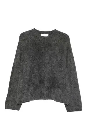 SOFT GOAT Brushed-finish Crew-neck Sweater