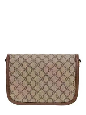 Gucci 2020s 1955 Horsebit Gg Canvas Cross Body Bag Neutrals
