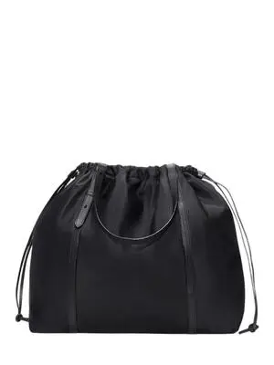 Mz Wallace Large Waverly Drawstring Tote Bag - Black