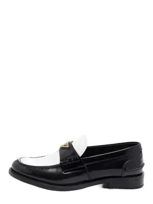 Prada Triangle-logo Loafers Black