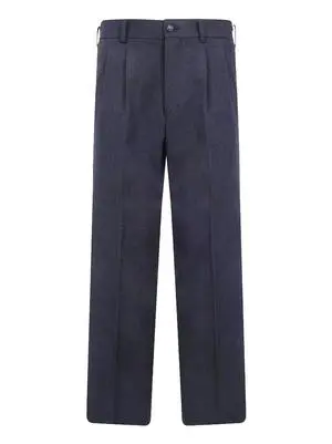 Comme Des Garçons Tailored Wool Trousers - Blue