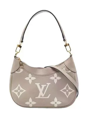 LOUIS VUITTON 2021-2026 Bicolor Monogram Empreinte Bagatelle Satchel - Brown