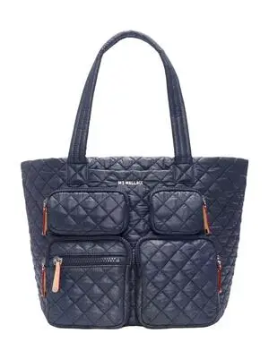 Mz Wallace Medium Metro Quilted Tote Bag Blue