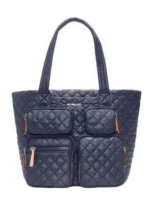 Mz Wallace Medium Metro Quilted Tote Bag Blue