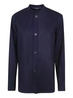 Sofie D'hoore Bela Band-collar Shirt - Blue