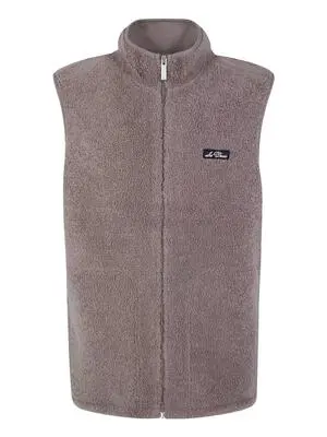 LES DEUX Teddy Fleece-texture Gilet - Brown