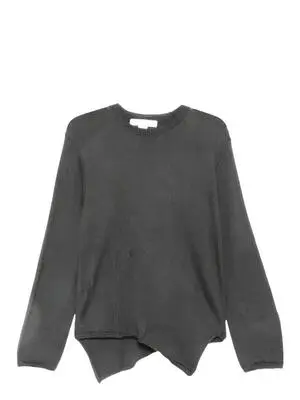 Comme Des Garçons Asymmetric-hem Sweater Grey