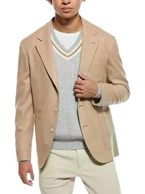 Brunello Cucinelli Single-breasted Notch-lapel Blazer - Neutrals