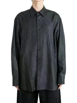 Auralee Button-down Long-sleeve Shirt - Grey