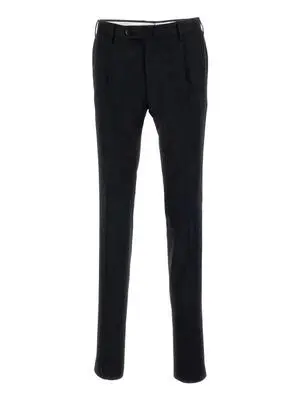 PT TORINO Pleated Slim-fit Trousers - Grey