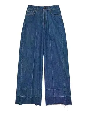 Givenchy Medium Wide Leg Jeans - Blue