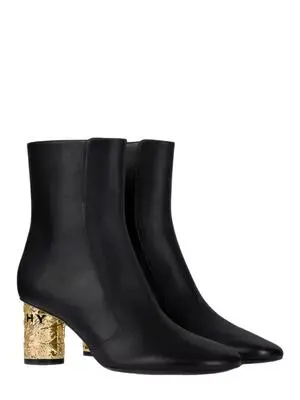 Givenchy Tape Ankle Boots In Leather - Black