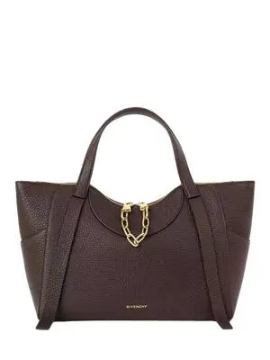 Givenchy Medium The Snatch Bag In Grained Leather - Brown