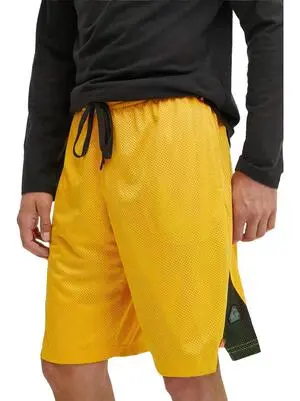 REEBOK Mesh Track Shorts - Yellow