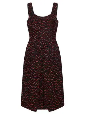Elie Saab Tweed Patch-pocket Midi Dress - Black