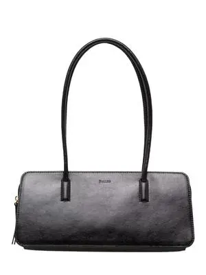 POLLINI Lady Logo-debossed Shoulder Bag - Black