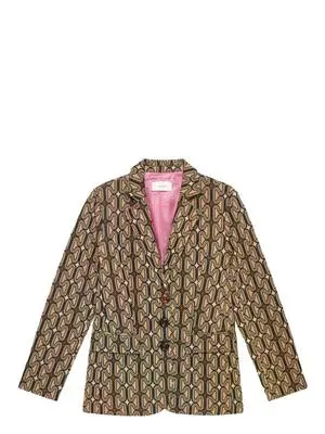 Malìparmi Long-sleeves Jacquard Blazer - Black