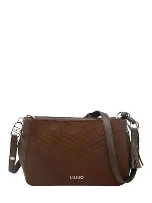 Liu Jo Chevron-quilted Tassel Shoulder Bag - Brown