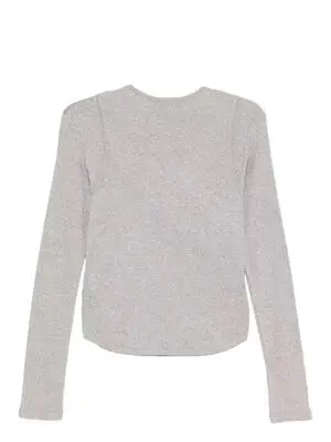 JUUN.J Double-layered Henley-neck T-shirt - Grey