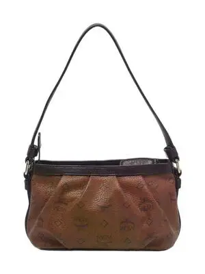MCM Mcm Pleated Visetos Shoulder Bag