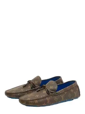 LOUIS VUITTON Monogram Canvas Loafers - Brown