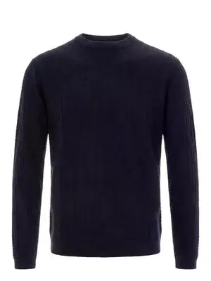 Emporio Armani Waffle-knit Sweater - Blue