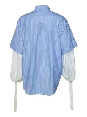 LOUIS VUITTON Monogram Striped Shirt - Blue