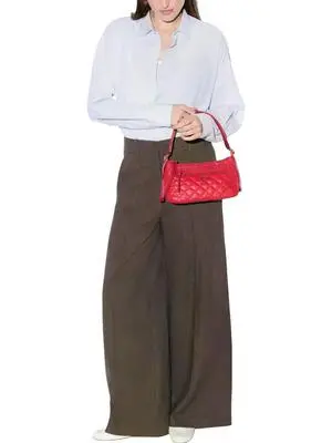 Mz Wallace Small Park Quilted Shoulder Bag - Red