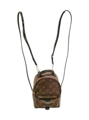 LOUIS VUITTON 2018 Mini Palm Springs Monogram Backpack - Brown