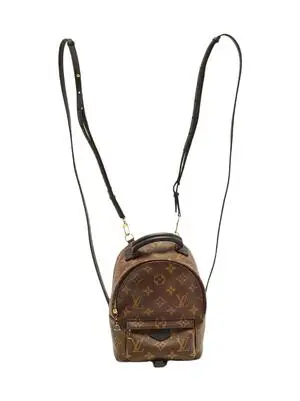 LOUIS VUITTON 2018 Mini Palm Springs Monogram Backpack - Brown