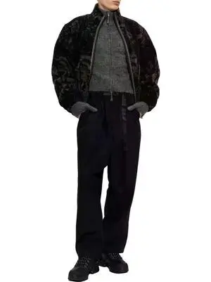 ROA Zip-up Mohair-blend Cardigan - Grey