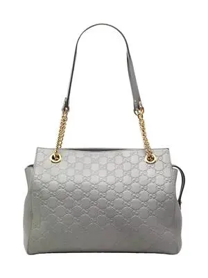 Gucci 2000-2015 Medium Guccissima Soft Shoulder Bag - Grey