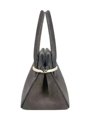 Givenchy Medium Pinch Bag In Suede Leather Grey