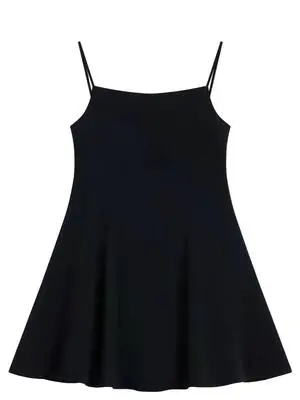 Givenchy Sliced Mini Dress In Crepe Cady - Black