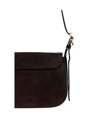 POLLINI Fence Suede-leather Crossbody Bag - Brown