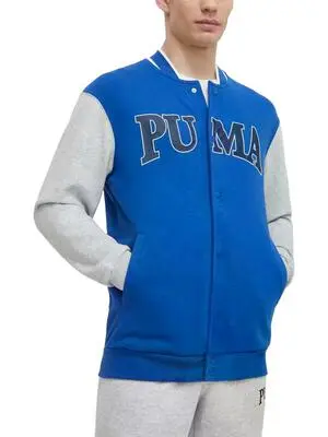 PUMA Squad Logo-print Colour-block Jacket - Blue